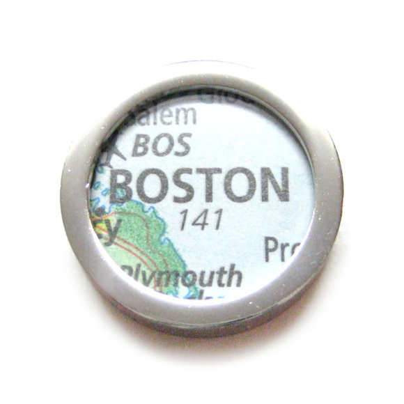Kiola Designs | Other | Boston Massachusetts Map Pendant Magnet | Poshmark